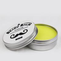 China 60g Moisturizing Organic Beard Growth Oil , Mens Beard Cream Yellow for sale