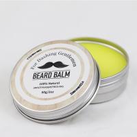 China 60g Moisturizing Organic Beard Growth Oil , Mens Beard Cream Yellow for sale