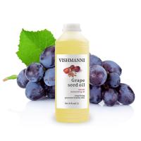 China Antioxidant Cold Pressed Organic Carrier Oils Pure Grape Seed Oil For Women Men for sale