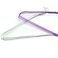 China 40cm Hanger Height Steel Wire Hangers Standard Durable Strong Wire Clothes Hangers for Garment Display and Retail for sale