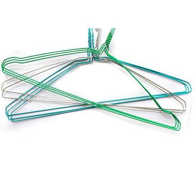 China 1.9mm/14.5gauge Carbon Steel Wire White Wire Hangers for Organized and Space-Saving Closets 10.5kgs Per Box for sale