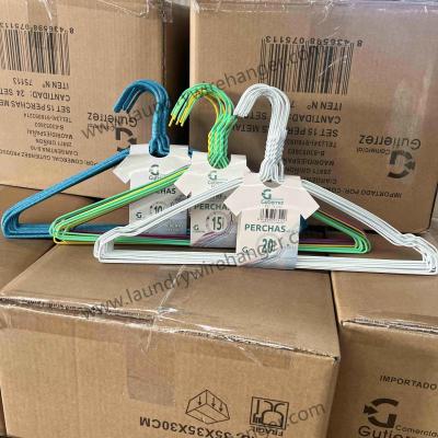 China 1.6mm Steel Laundry Wire Hanger For Dry Cleaning Shop for sale