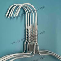 China 16inch Blue Clothes Wire Hanger For Dry Cleaner for sale
