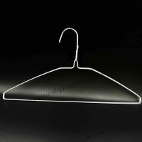 China 16inch Notched Shape Clothes Wire Hanger For Dry Cleaner for sale