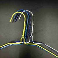 China Customizable Wire Suit Hanger for Organizing Clothes White Blue Yellow Or Customized 2500 Boxes Container Loading for sale