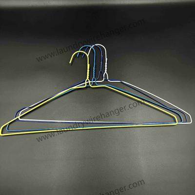 China 18inch Disposable Dry Cleaner Hanger For Laundry Shop-Multi color for sale