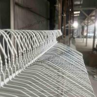 China 16 inch / 2.0mm Metal Clothes Wire Hanger For Dry Cleaning White Color for sale
