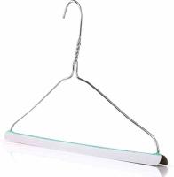 China 18inch Notched Shape Wire Shirt Hangers For Dry Cleaners for sale