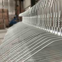 China Suitable For All Types Of Clothing White Wire Hangers 16inch 40cm Hanging Clothes Accessories For Retail Clothing Stores for sale