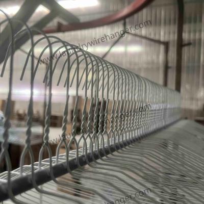 China Powder Coated Steel Wire Hangers 16 Inch Size 13.5 Gauge Diameter Durable for sale