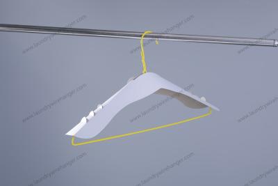 China Compatibility Dry Cleaner Hanger Curved Fits Most Standard Clothing Racks Customized Box Design for sale
