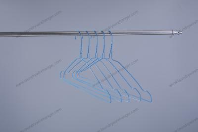 China Assorted Color Wire Coat Hangers , Laundry Factories Cloth Drying Hanger for sale