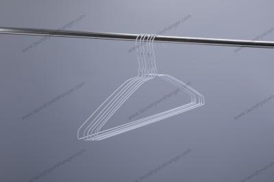China 20.5cm Height Galvanized Wire Hangers Standard Size Suitable for Laundry Needs Sturdy and Corrosion Resistant for sale