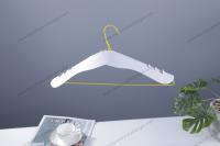 China 16 Inch Mens Metal Pants Hangers , Industry Standard Wire Pants Hangers for sale