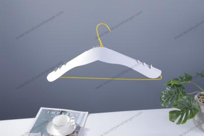 China 16 Inch Mens Metal Pants Hangers , Industry Standard Wire Pants Hangers for sale