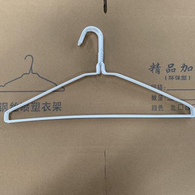 China Portable Steel Laundry Wire Hanger Thicker Gauge 2.5mm Dia 16 Inch Size for sale