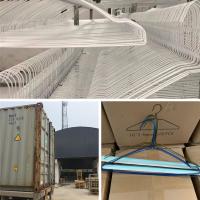 China Disposable Dry Cleaners Hangers , 16 Inch 13.5 Gauge Metal Coathangers for sale