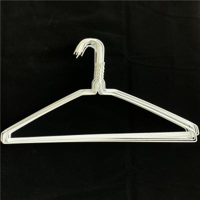 China Powder Coated Laundry Wire Hanger 16 Inch / 40cm Hanger Size Stable Performance for sale