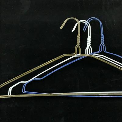 China 40cm Laundry Wire Hanger Rust Resistant Metal Clothes Hanger Suitable for Dry Cleaners and Laundry Businesses for sale