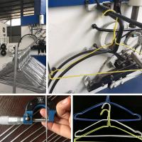 China Smooth Surface Wire Shirt Hangers in White Blue Yellow or Customized for sale