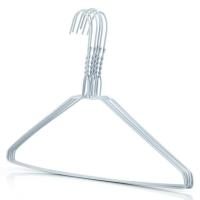 China Powder Coated 18 Inch Notched Laundry Wire Hanger for sale