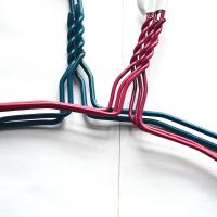 China 1.9mm/14.5gauge White Wire Hangers for Hanging Clothes 500pcs Per Carton for sale