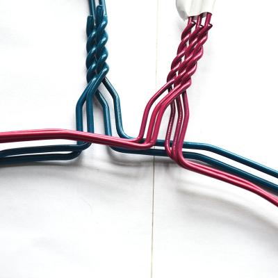 China 1.9mm/14.5gauge White Wire Hangers for Hanging Clothes 500pcs Per Carton for sale