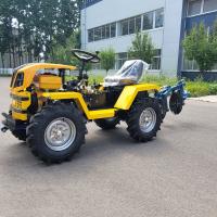 China 18HP Gasoline Mini Tractor 4WD with Disc Plow for Efficient Tillage for sale