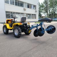 China 12HP-18HP 4WD Mini Farm Tractor with Disc Plow Gasoline Engine 6L Tank for sale