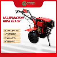 China Diesel Mini Power Tiller 7hp Farmland Tiller 800mm Tilling Width for sale