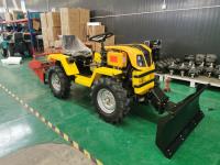 China 18HP Diesel 4WD Compact Tractor with Bulldozer 4F+2R Speeds for sale