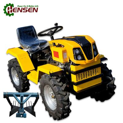 China 4 Cylinders 18HP Compact 4WD Tractor with Big Potato Digger 4F+2R for sale