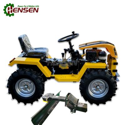 China Gasoline Multipurpose Mini Tractor 4WD Tractor With Soil Leveler for sale