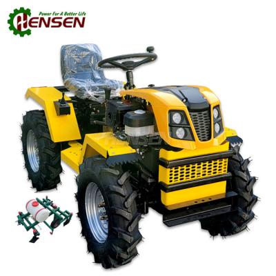 China 4WD Gasoline Mini Tractor 18hp Mulching Machine for Agriculture with CE Certification for sale