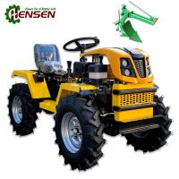China 4WD Reversible Plow Mini Tractor 18hp Gasoline Engine Multi Purpose Farm Tractor for sale