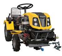 China 4x4 Mini Tractor 18hp Gasoline Engine with Rear 2 Tined Plow 30cm Depth for sale
