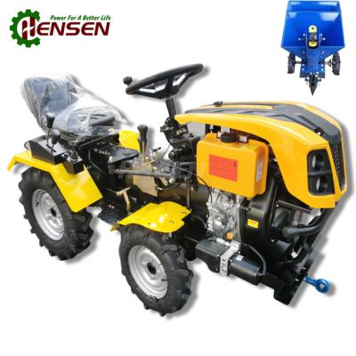 China Synchronized 4WD Convertible Diesel Mini Tractor 12hp with Potato Seeder CE Certified for sale