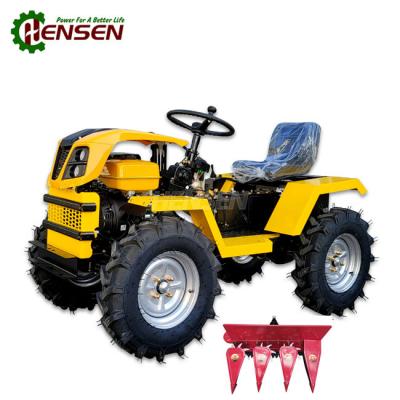 China Full Time 4x4 Agricultural Mini Tractor with Reaper Gasoline 18hp CE Certified for sale