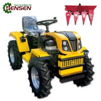 China 4WD 18hp Gasoline Mini Tractor with Mower for Small Farmland for sale