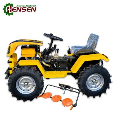 China 3 Disc Mower Mini Tractor 12-18HP 4x4 Gasoline Tractor with Driver Seat for sale