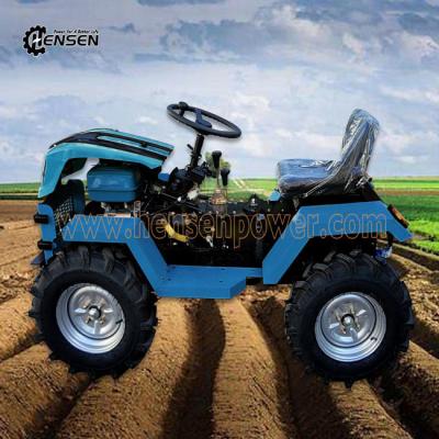 China 4WD Mini Farm Tractor 18HP Gasoline Engine Agricultural Multifunctional Tractor for sale