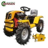 China Full-time  tractor 4WD diesel  mini tractor with weed shredder for sale