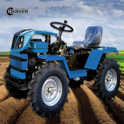 China CE 4WD Agricultural Mini Tractor 18hp Gasoline Multifunctional Farm Tractor with Rotary Tiller for sale