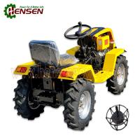China Four Wheeled Small Diesel Lawn Tractor 188F 12hp Multifunctional Mini Farm Tractor 5.5L Fuel Tank for sale