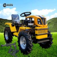 China Gasoline Multi-Purpose Mini Tractor 4WD 18HP 2-Tine Plow CE Certified for sale