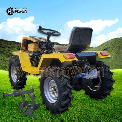 China Gasoline Multi-Purpose Mini Tractor 4WD 18HP 2-Tine Plow CE Certified for sale