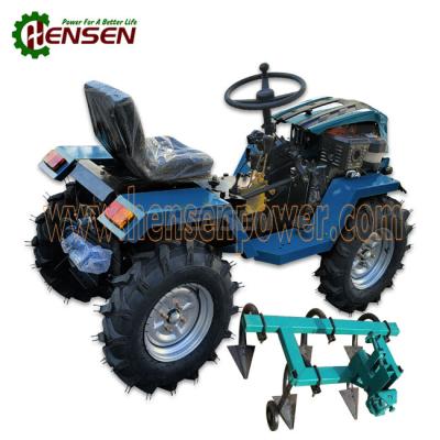 China Blue 4x4 Mini Tractor 18hp Gasoline Multifunctional Autonomous Tractor with CE for sale