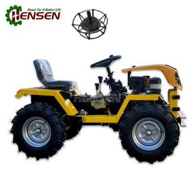 China 18HP Gasoline Mini Tractor 4WD Multifunctional Agricultural Tractor with 6.00-12 Wheels for sale