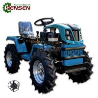 China 18HP Gasoline Powered 4WD Mini Tractor with Disc Brake Single Cylinder 6L Fuel Tank for sale