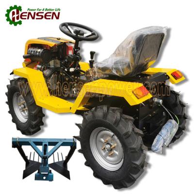 China CE Approved 12hp Diesel Mini Tractor 4WD with Wheat Seeder Convertible for sale